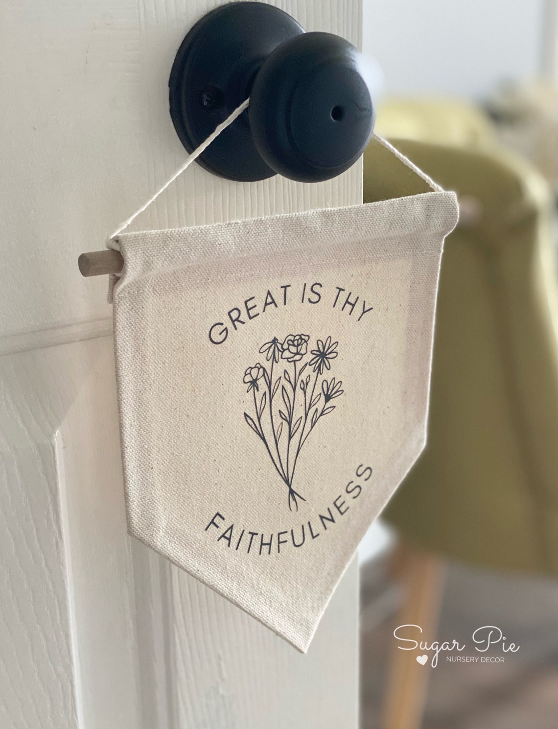 Great is Thy Faithfulness Banner Small Wall Hanging Canvas - Etsy
