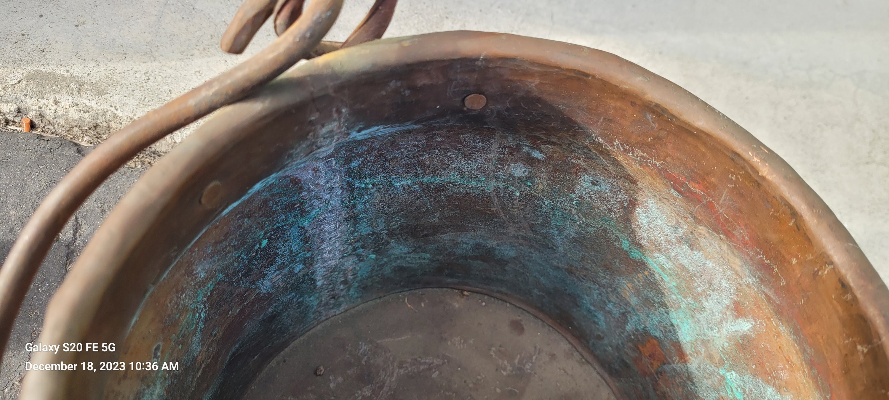 Antique Copper Bucket - Etsy