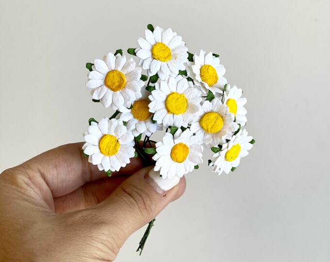 Mulberry Paper Daisy Paper Flowers Paper Daisy Paper - Etsy