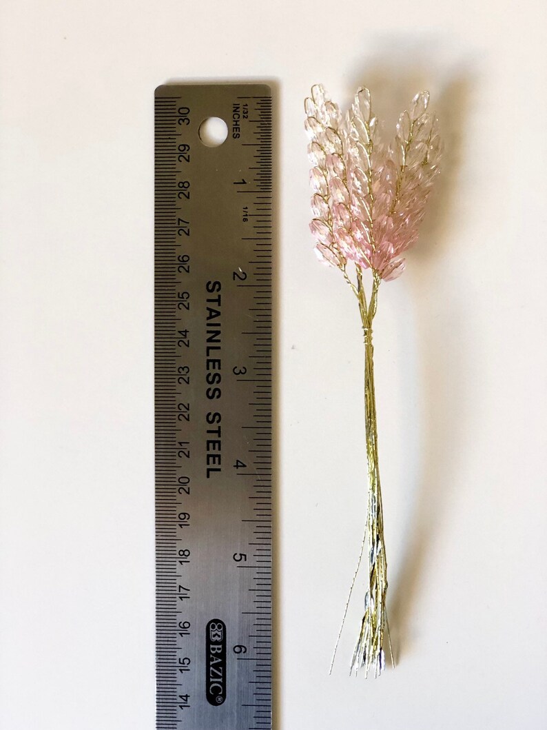 Acrylic Spray Branch Crystal Bead Leaves Hair Piece Corsage - Etsy