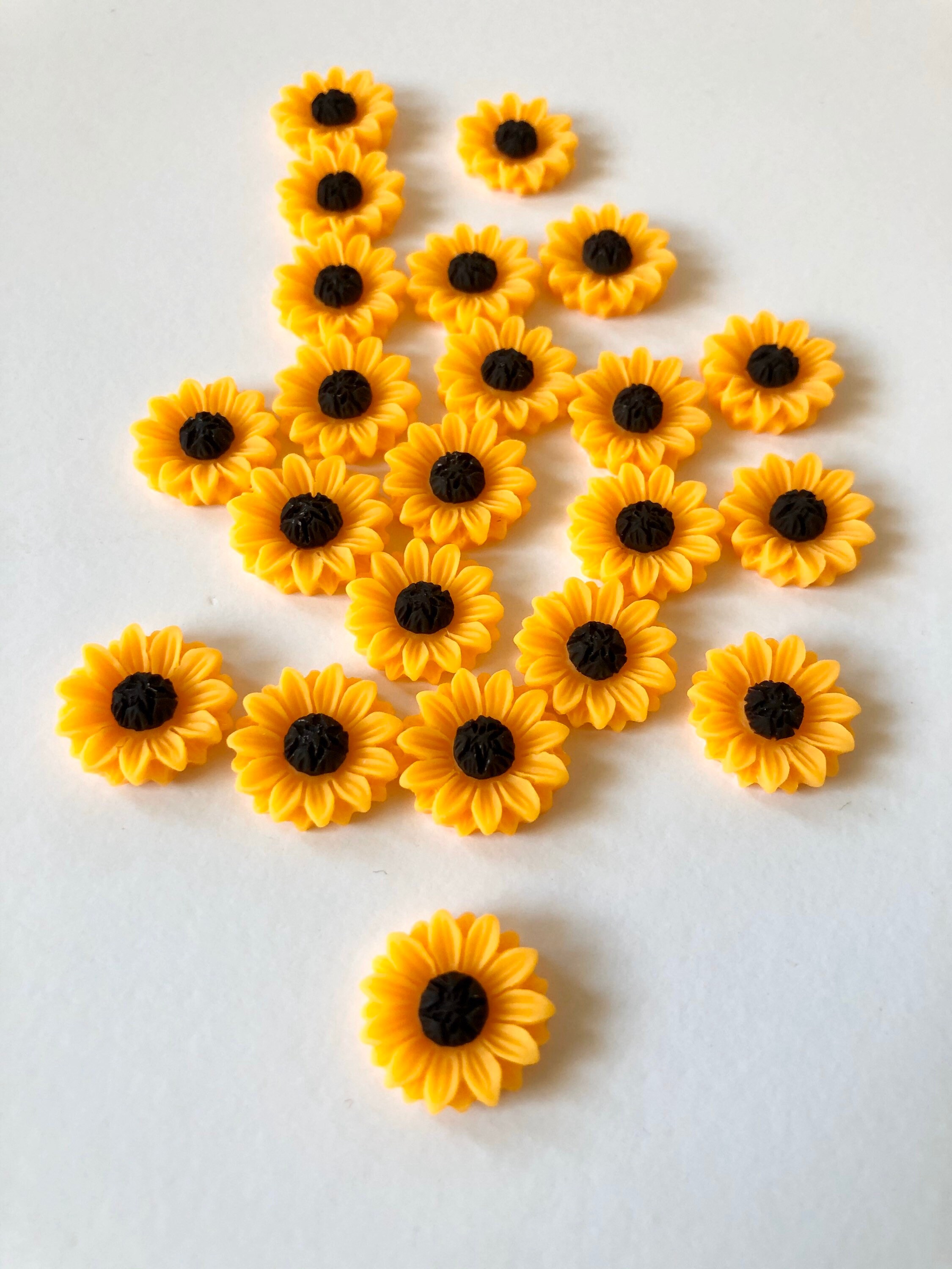 15mm Resin Sunflower Home Decor Rustic Kawaii Miniature - Etsy