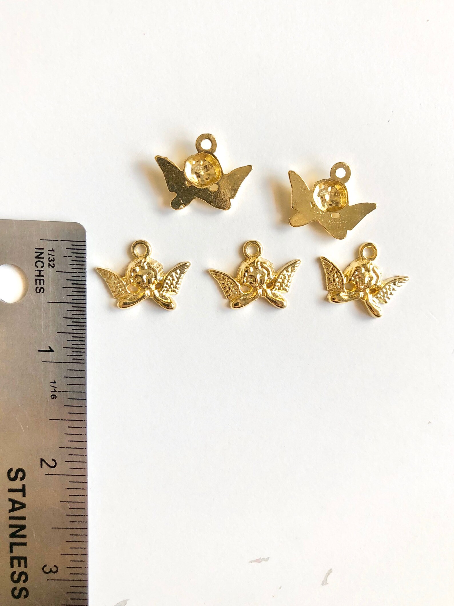 10pcs Angel Charms, Halo Charms, Angel Pendants, Antique Silver Charms ...