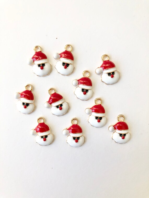 Enamel Christmas Charms Colorful Assortment of Holiday Enamel | Etsy