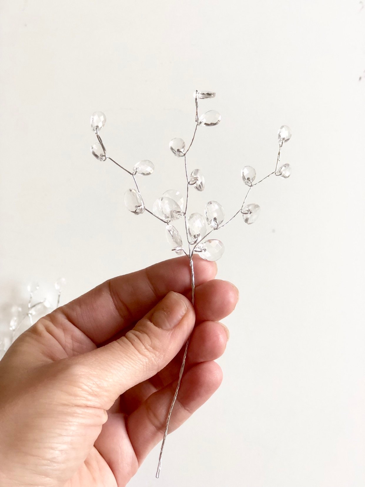 Acrylic Spray Branch, Acrylic Bead Spray With Wire Stem,plastic Branch ...