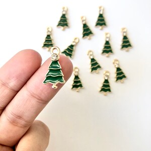 Enamel Christmas Charms Colorful Assortment of Holiday Enamel Gold ...