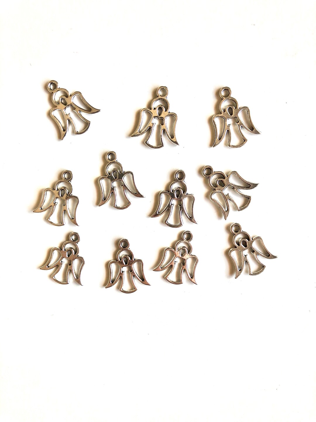 10pcs Angel Charms, Halo Charms, Angel Pendants, Victorian Angels ...