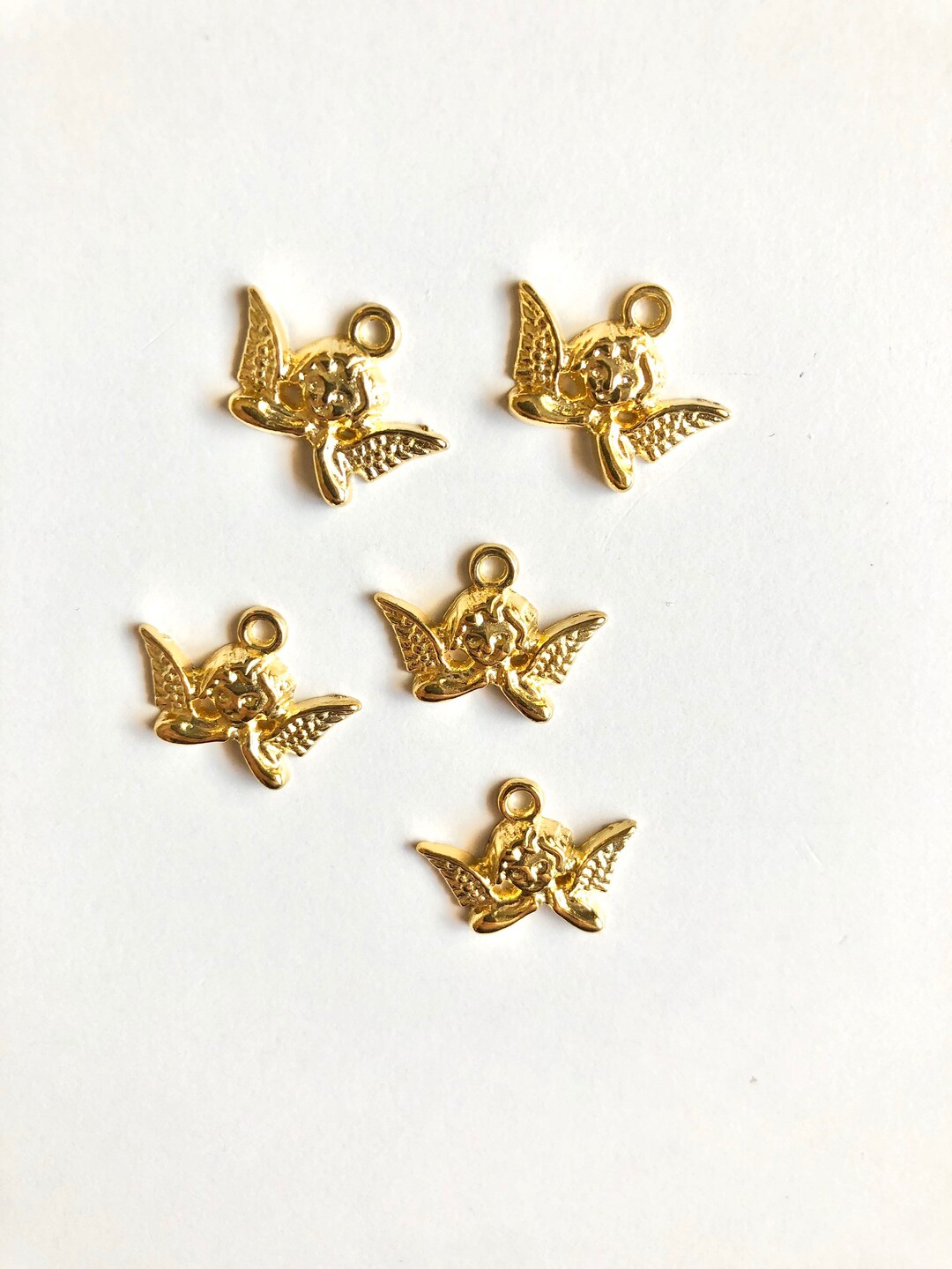 10pcs Angel Charms, Halo Charms, Angel Pendants, Antique Silver Charms ...