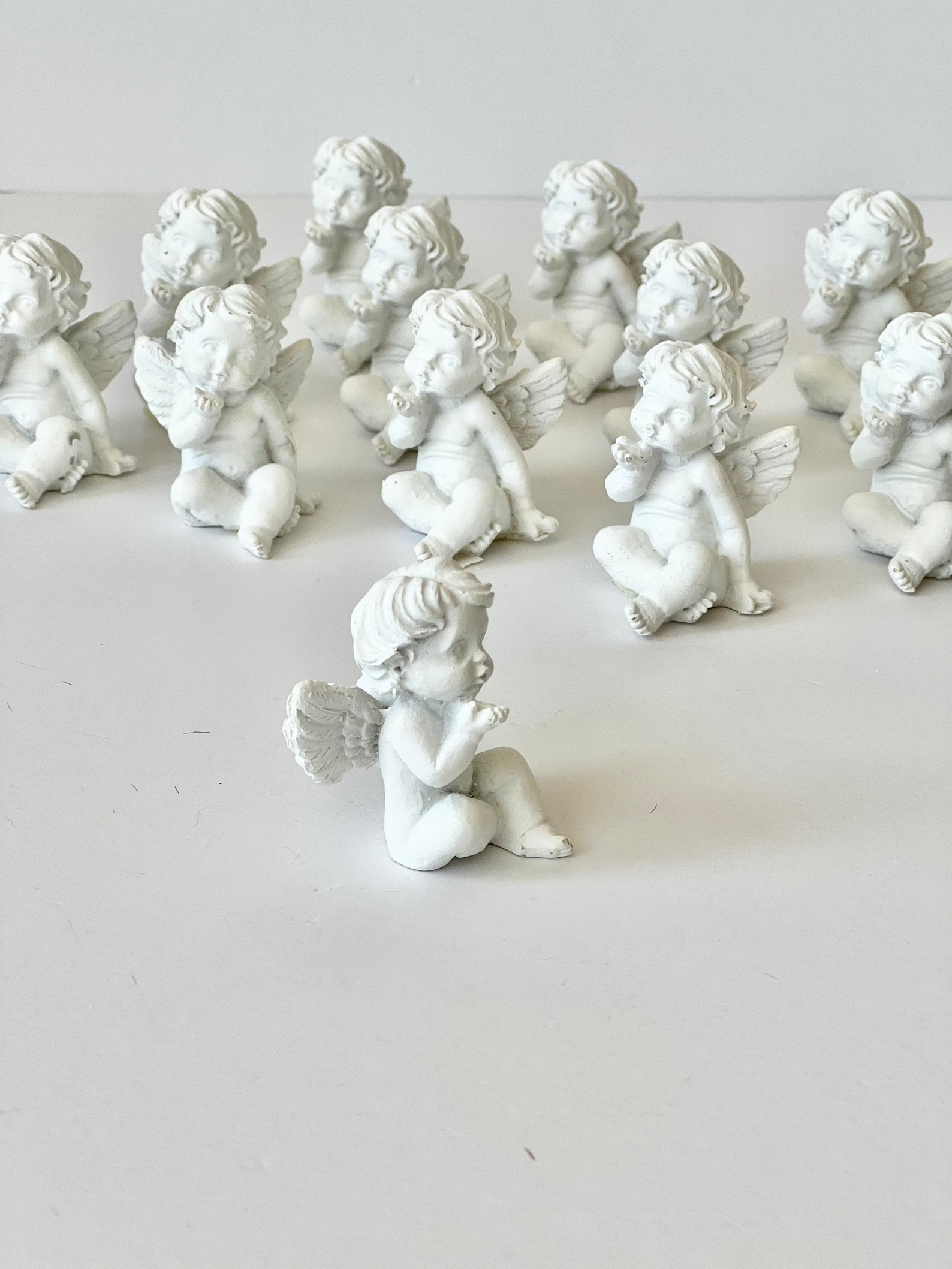 2pcs Miniature Angel Figurine, Baby Angel Figurine, Religious and ...