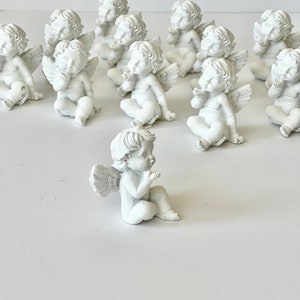 2pcs Miniature Angel Figurine, Baby Angel Figurine, Religious and ...