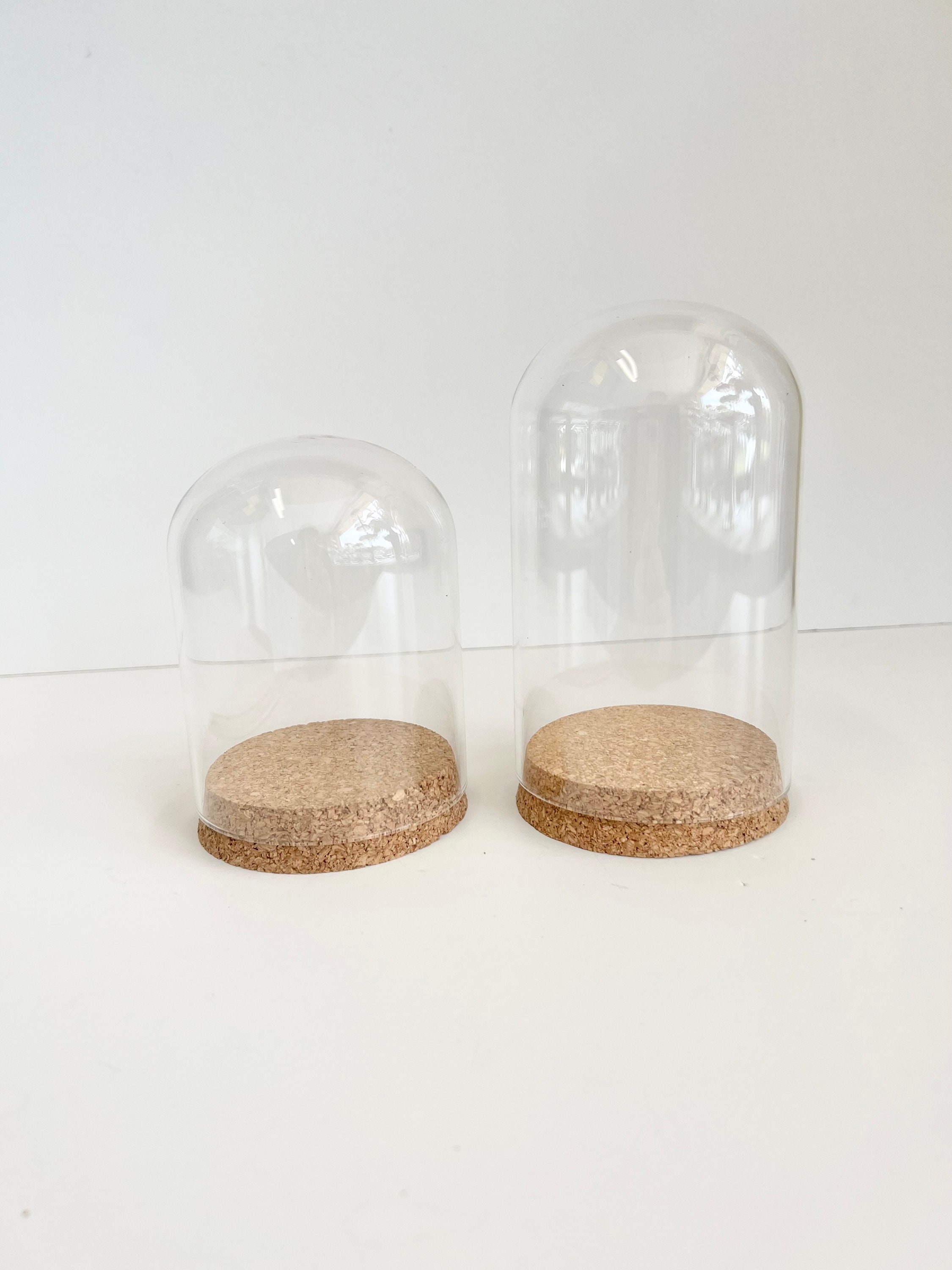 Big Dome Glass Jar, 120x90mm, Dome Jar, Cloche Dome, Cork, Glass Jar ...