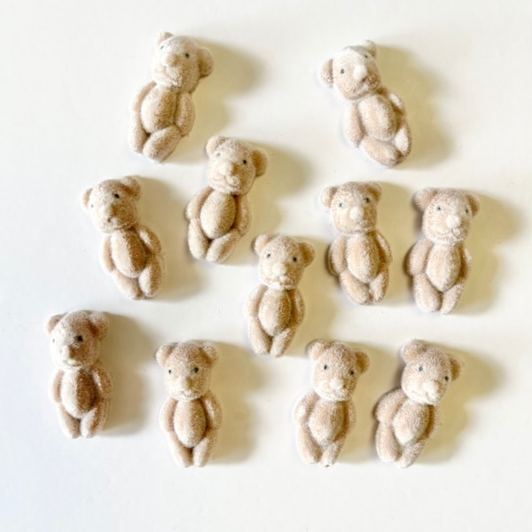 Flocked Bear - Etsy UK