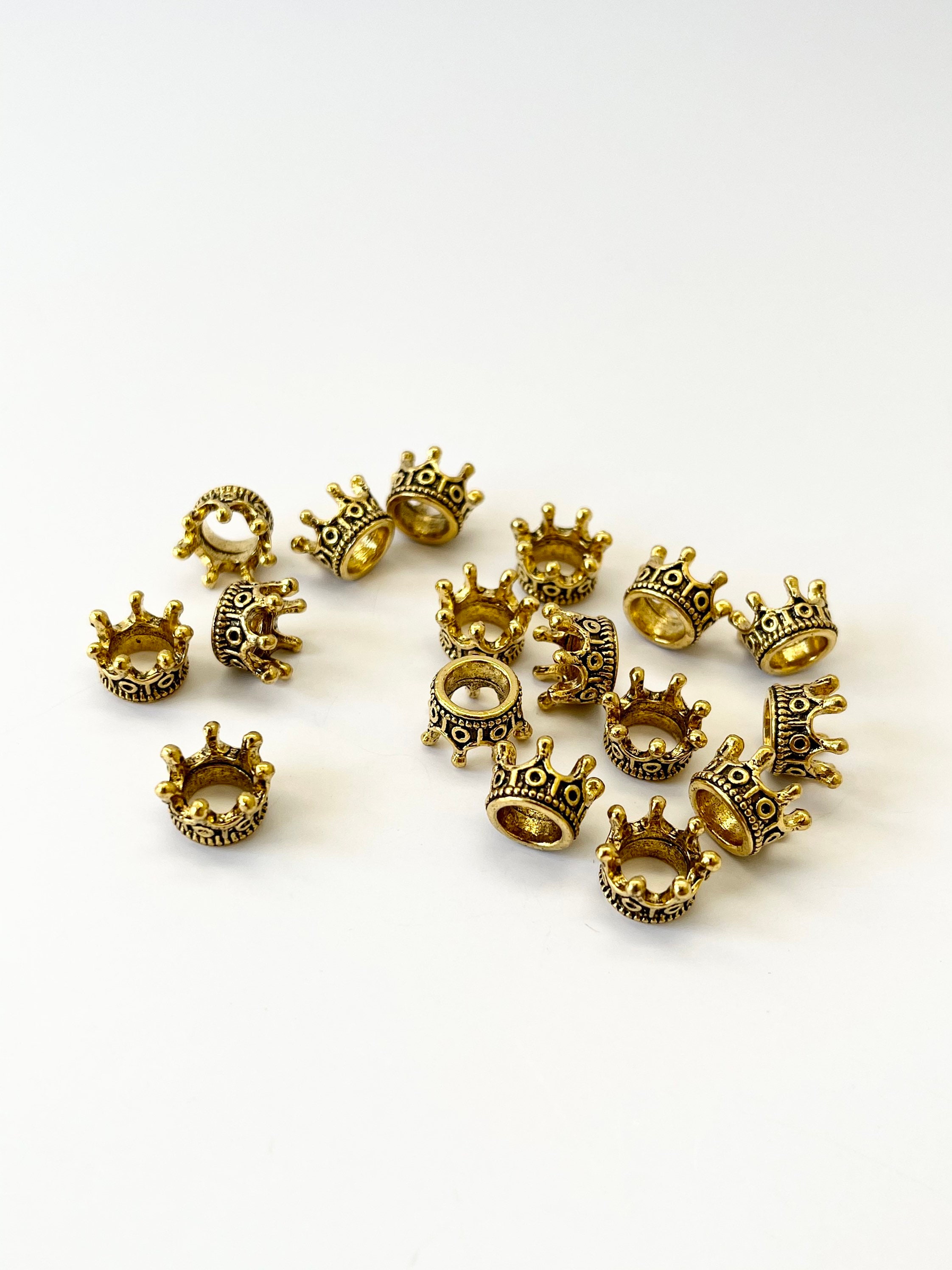 10 Pcs Mini Crown Charm Antique Golden Crown Mini Crown - Etsy