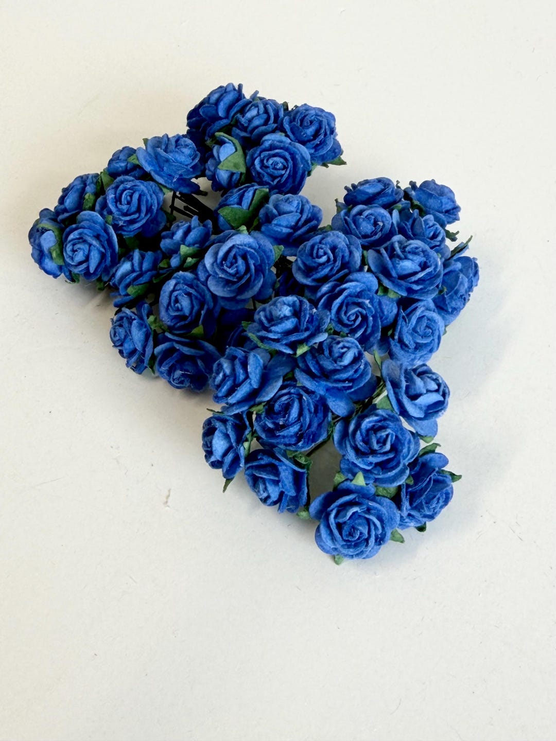 Mulberry Royal Blue Rose, Blue Flowers, Mulberry Paper Flowers, Blue ...