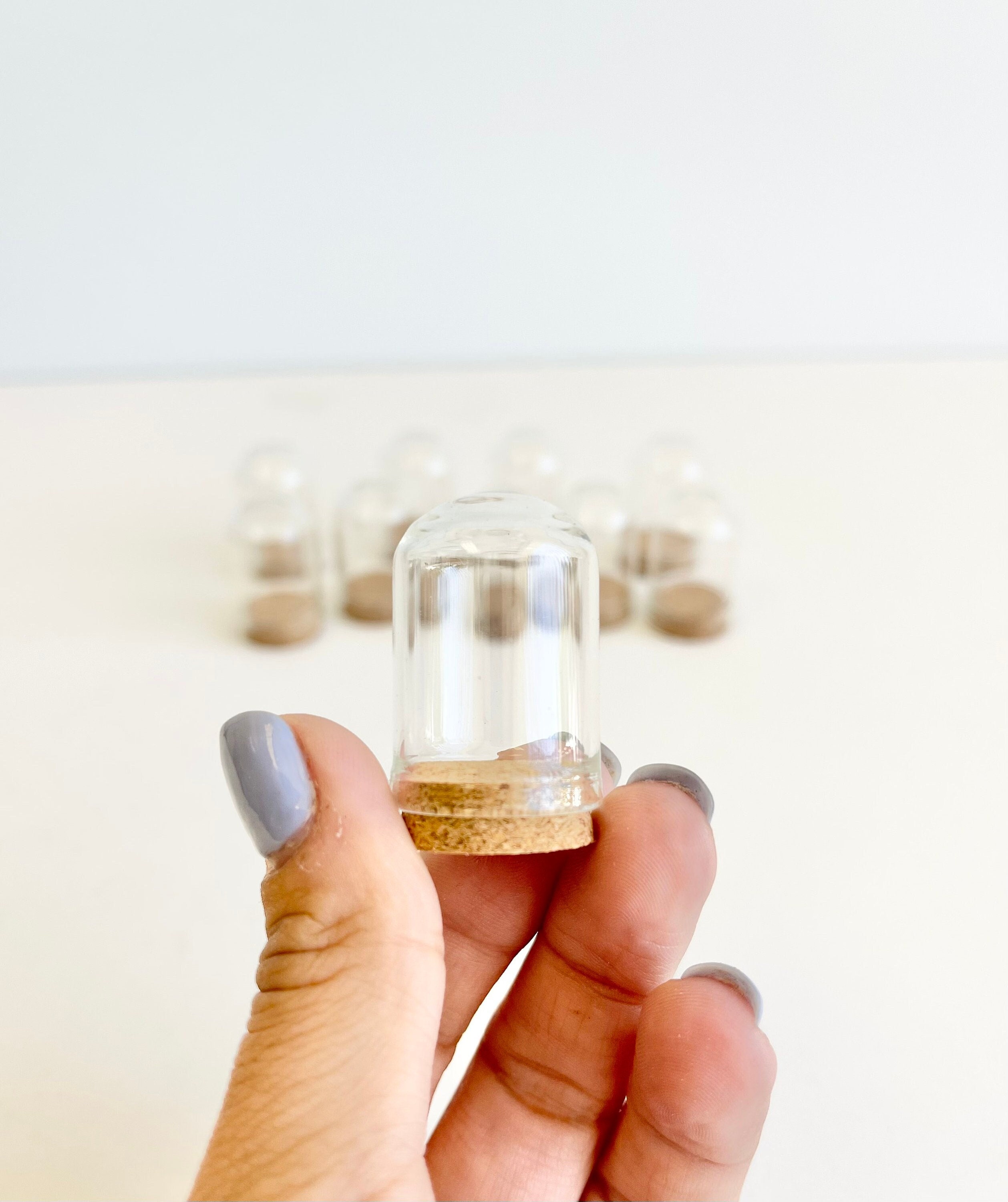 10 Pcs Mini Dome Glass Jar 36.5x22mm Dome Jar Cloche Dome - Etsy