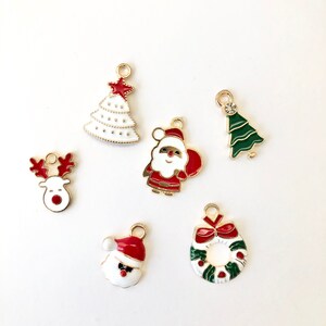 Enamel Christmas Charms Colorful Assortment of Holiday Enamel Gold ...