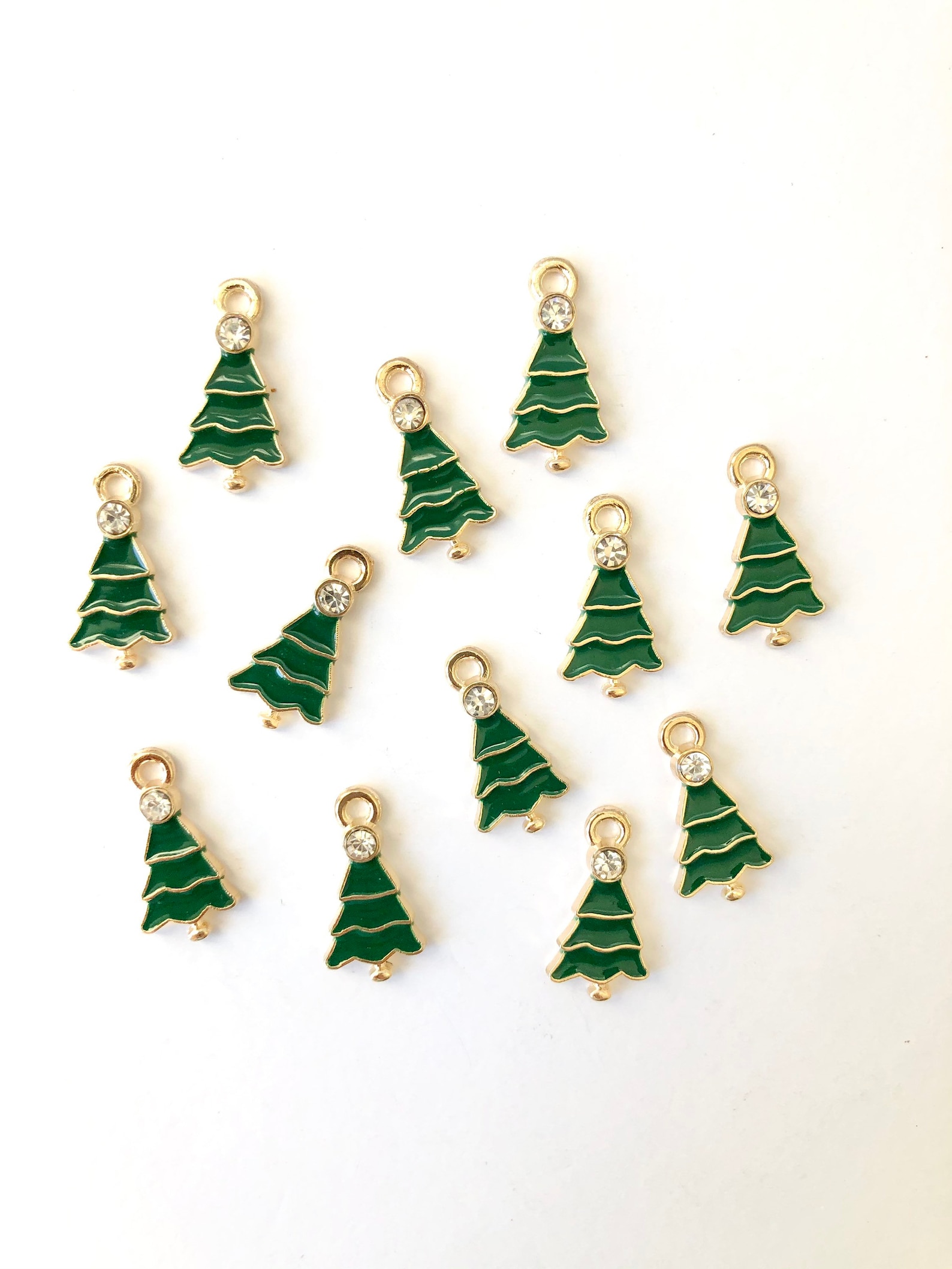 Enamel Christmas Charms Colorful Assortment of Holiday Enamel Gold ...
