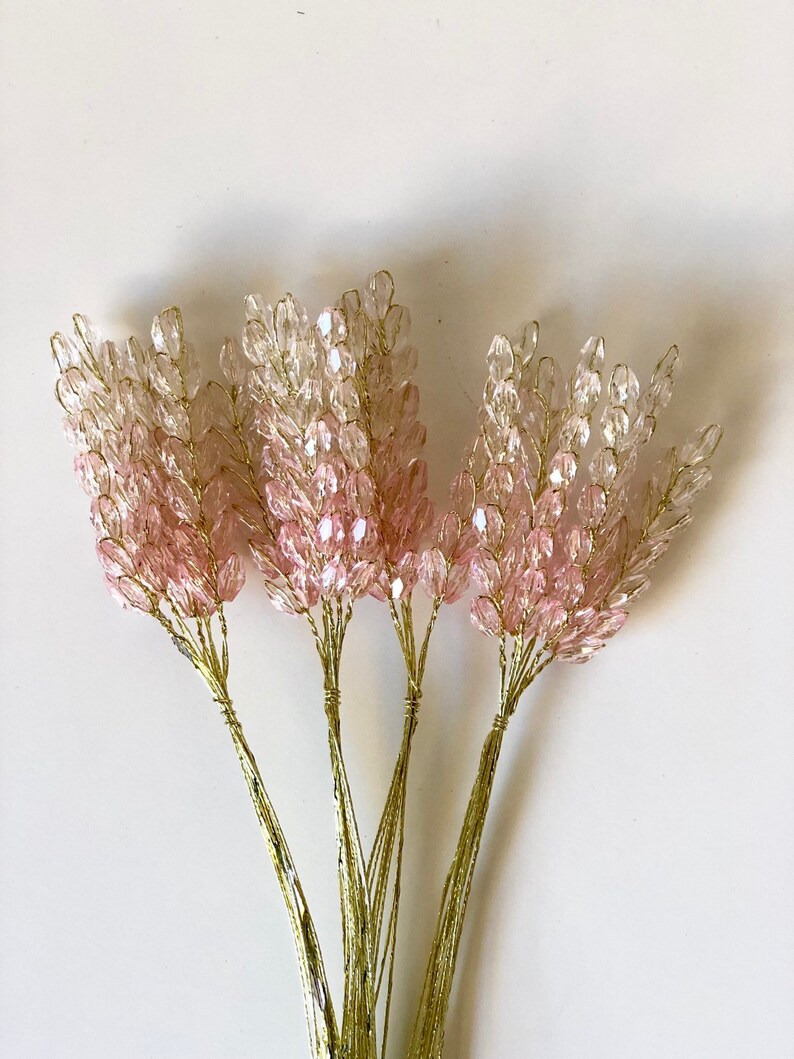 Acrylic Spray Branch Crystal Bead Leaves Hair Piece Corsage - Etsy