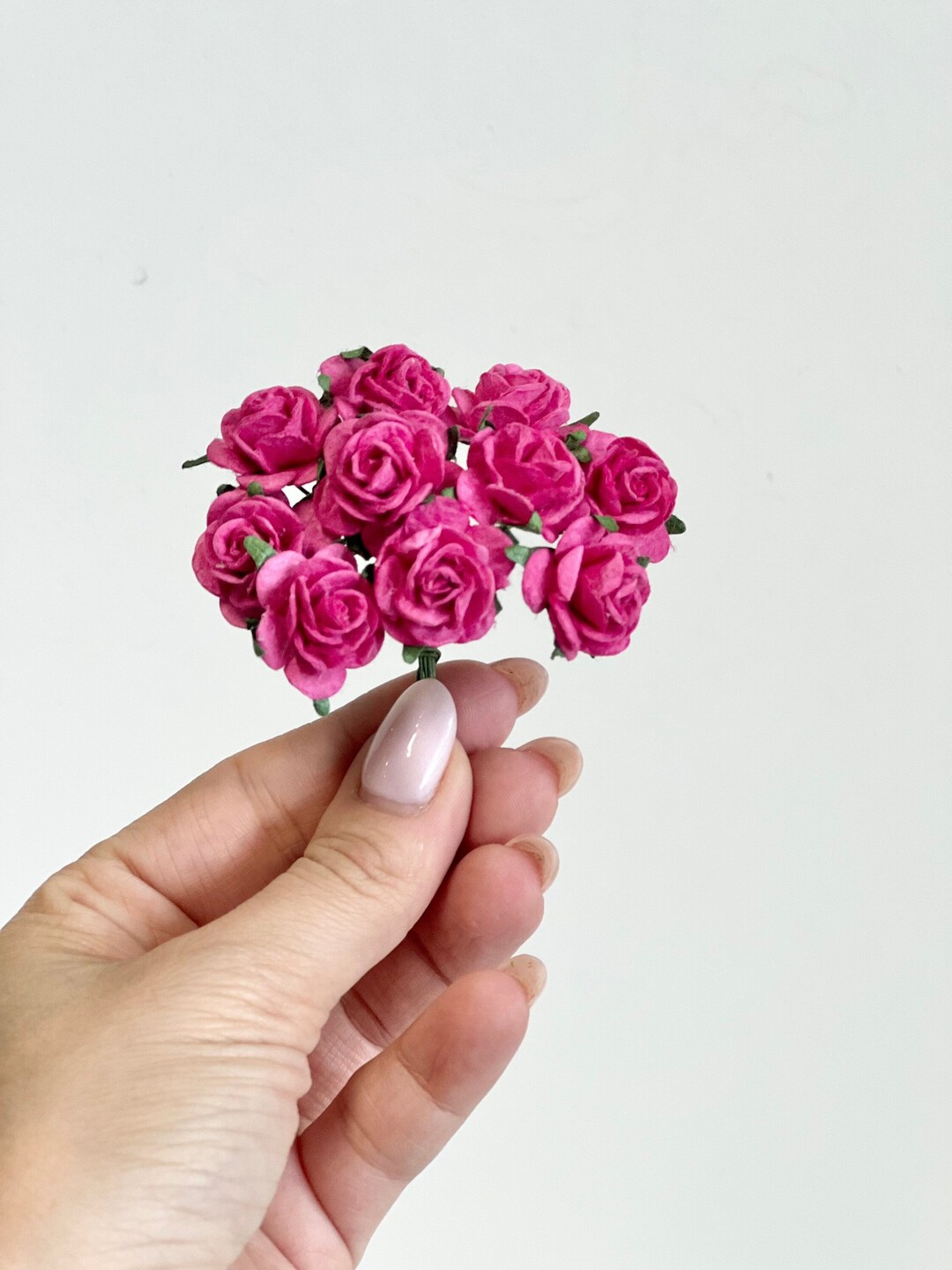 Mulberry Fuchsia Rose, Hot Pink Flowers, Mulberry Paper Flowers, Paper ...