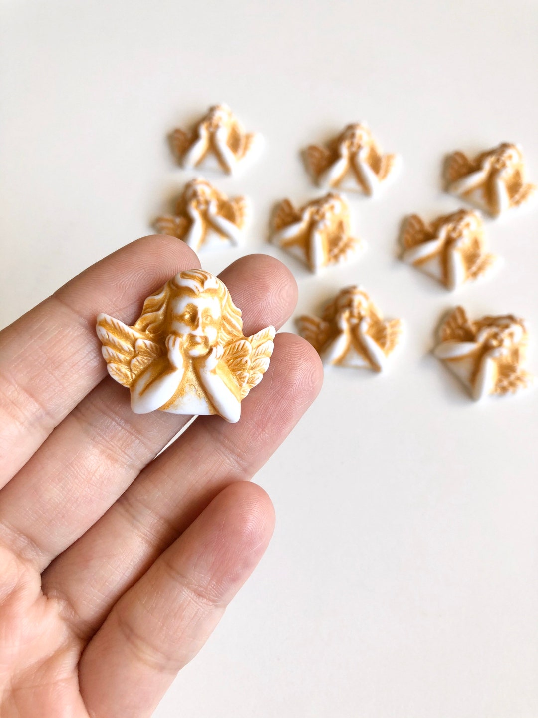 10 Pcs Resin Angel, Home Decor, Vintage Angel, Kawaii Miniature ...