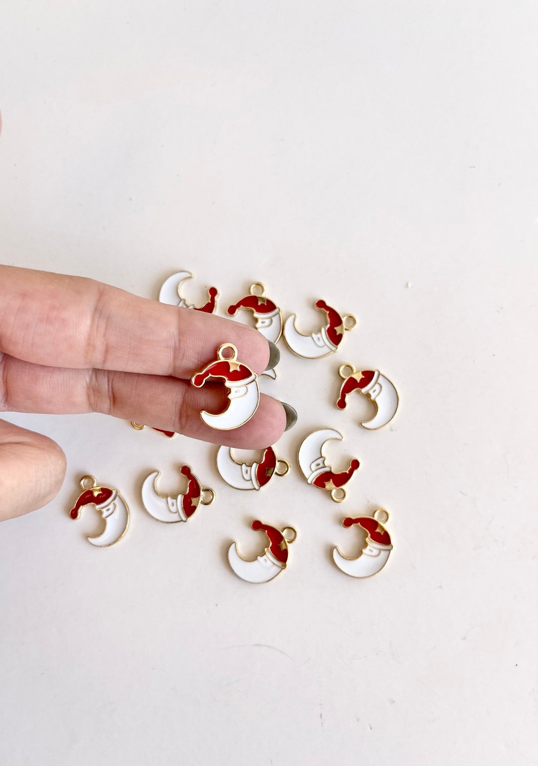 Enamel Christmas Charms Colorful Assortment of Holiday Enamel Gold ...