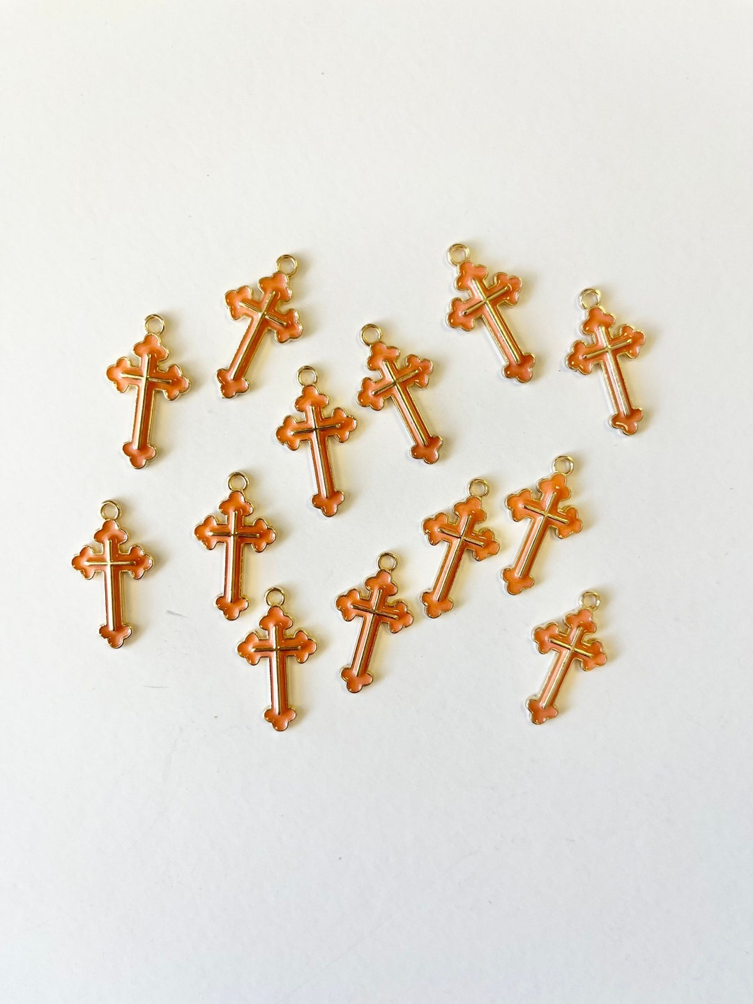 10 Pcs Mini Cross, Tiny Cross, Cross Charms, Mini Cross Charm, Mini ...