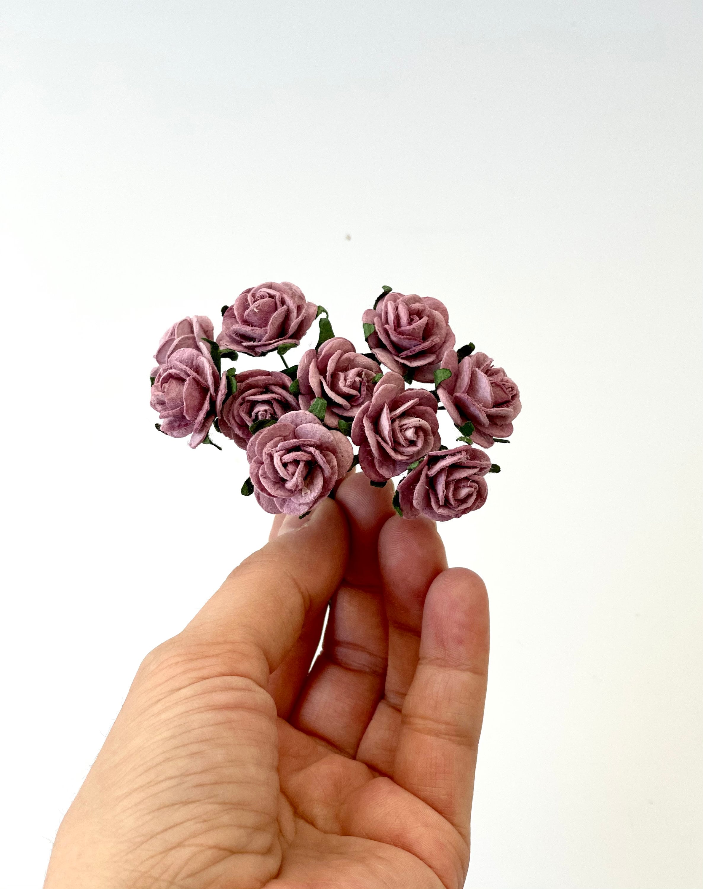 Mulberry Mauve Rose Mauve Flowers Mulberry Paper Flowers | Etsy