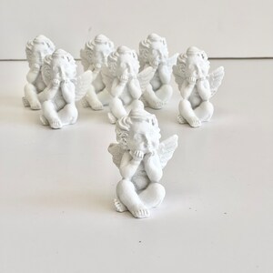 2pcs Miniature Angel Figurine, Baby Angel Figurine, Religious and ...