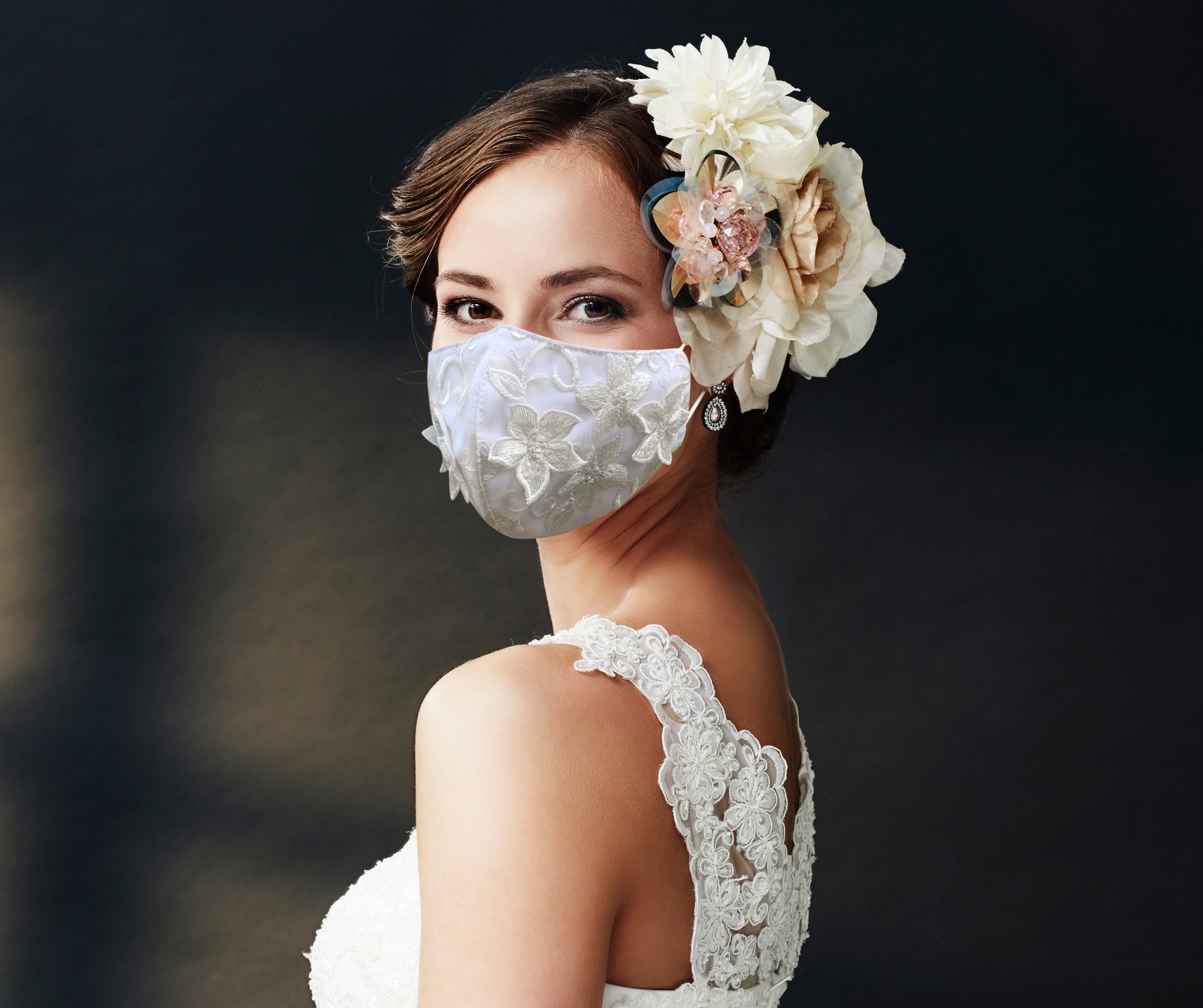 Elegant Bridal Face Mask Etsy