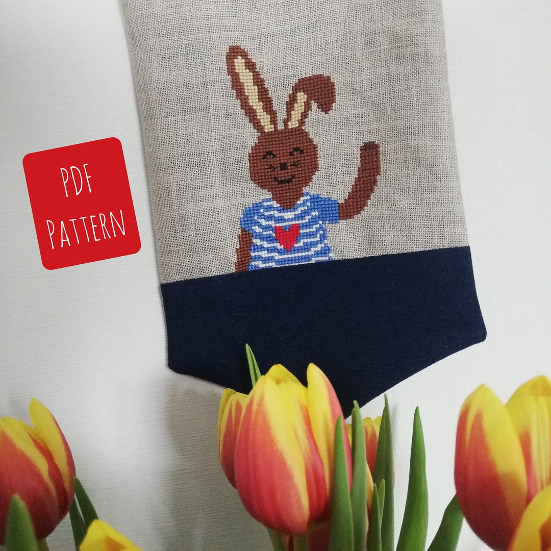 Rabbit Cross Stitch Patterns, PDF Pattern, Embroidery Pattern Cross ...