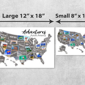 State Border Signs Scratch off Map; State Welcome Signs of United ...