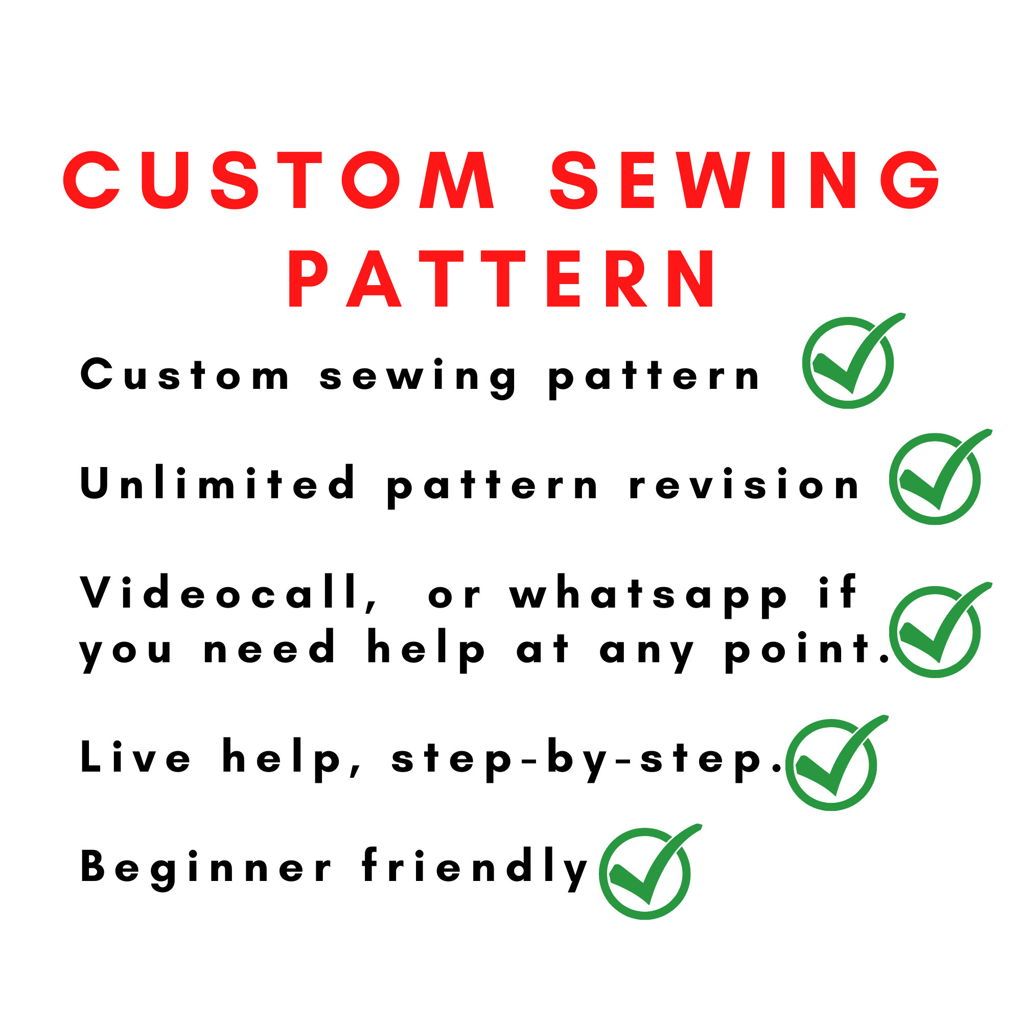 Custom Sewing Pattern - Etsy
