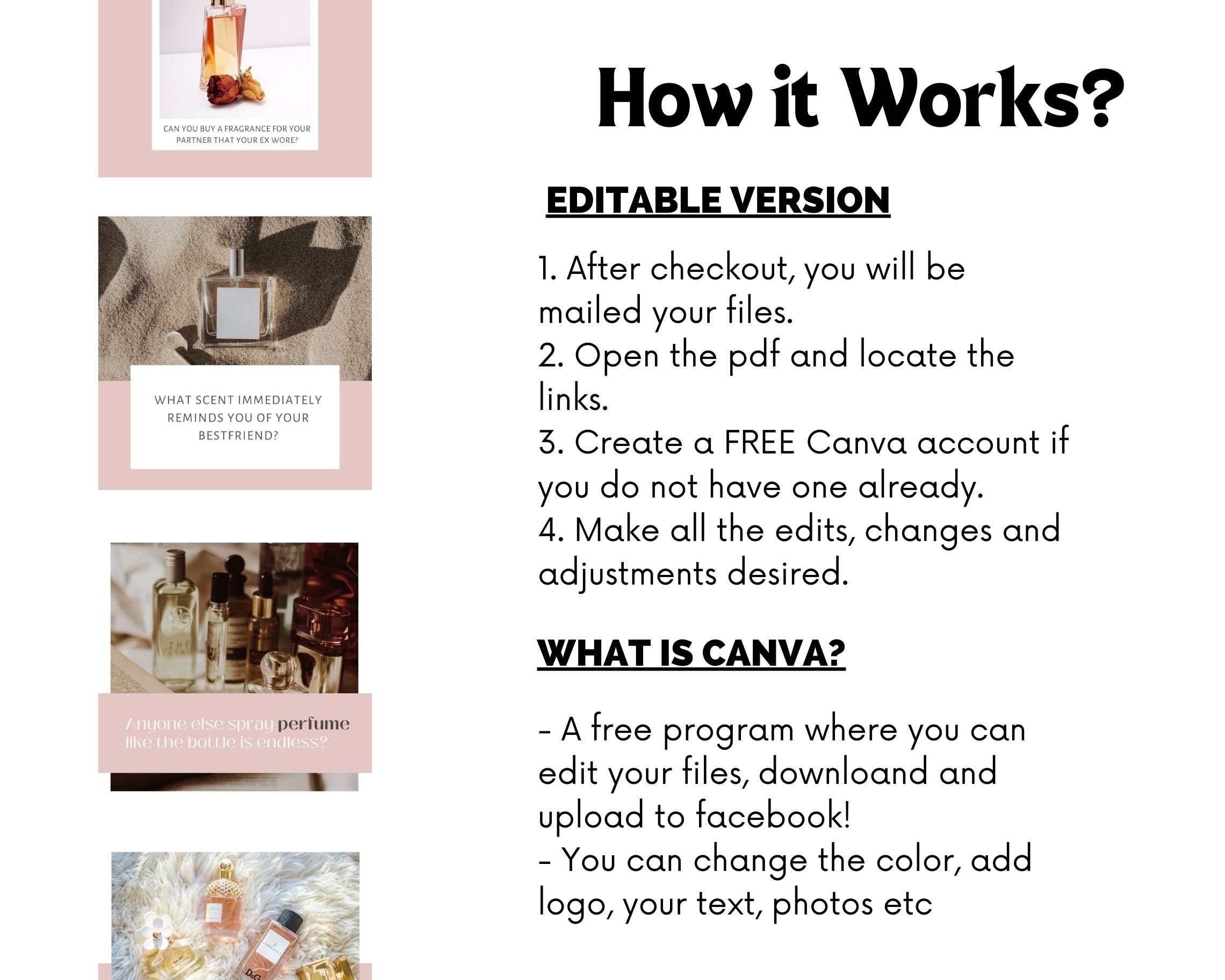 50 Perfume Questions Instagram Template Perfume Social Media Post ...