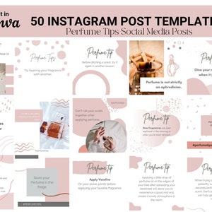 50 Perfume Tips Instagram Template Perfume Social Media Post Perfume ...