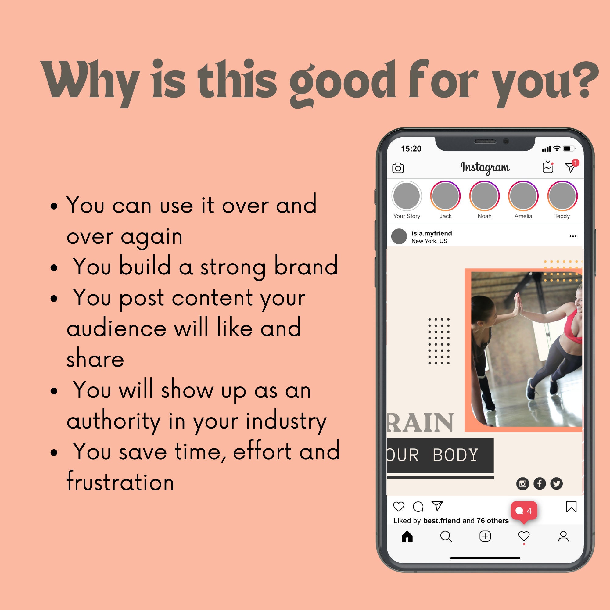 100 X 4 Pilates Social Media Post Templates INSTANTDOWNLOAD Canva ...