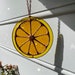 Large Stained Glass Lemon Slice Sun Catcher Ornament Glass - Etsy
