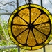 Large Stained Glass Lemon Slice Sun Catcher Ornament Glass - Etsy