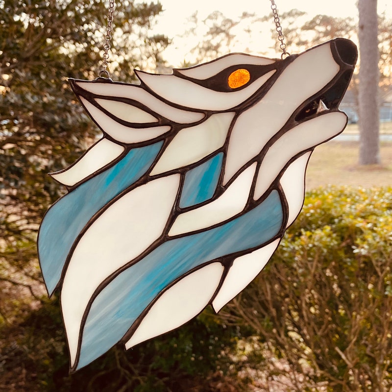 Wolf Stained Glass - Etsy