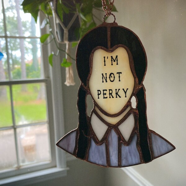 Wednesday Addams Stained Glass - Etsy