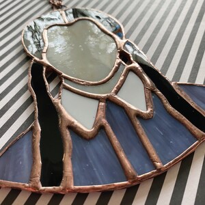 Wednesday Addams Stained Glass Sun Catcher Ornament, Halloween, Spooky ...