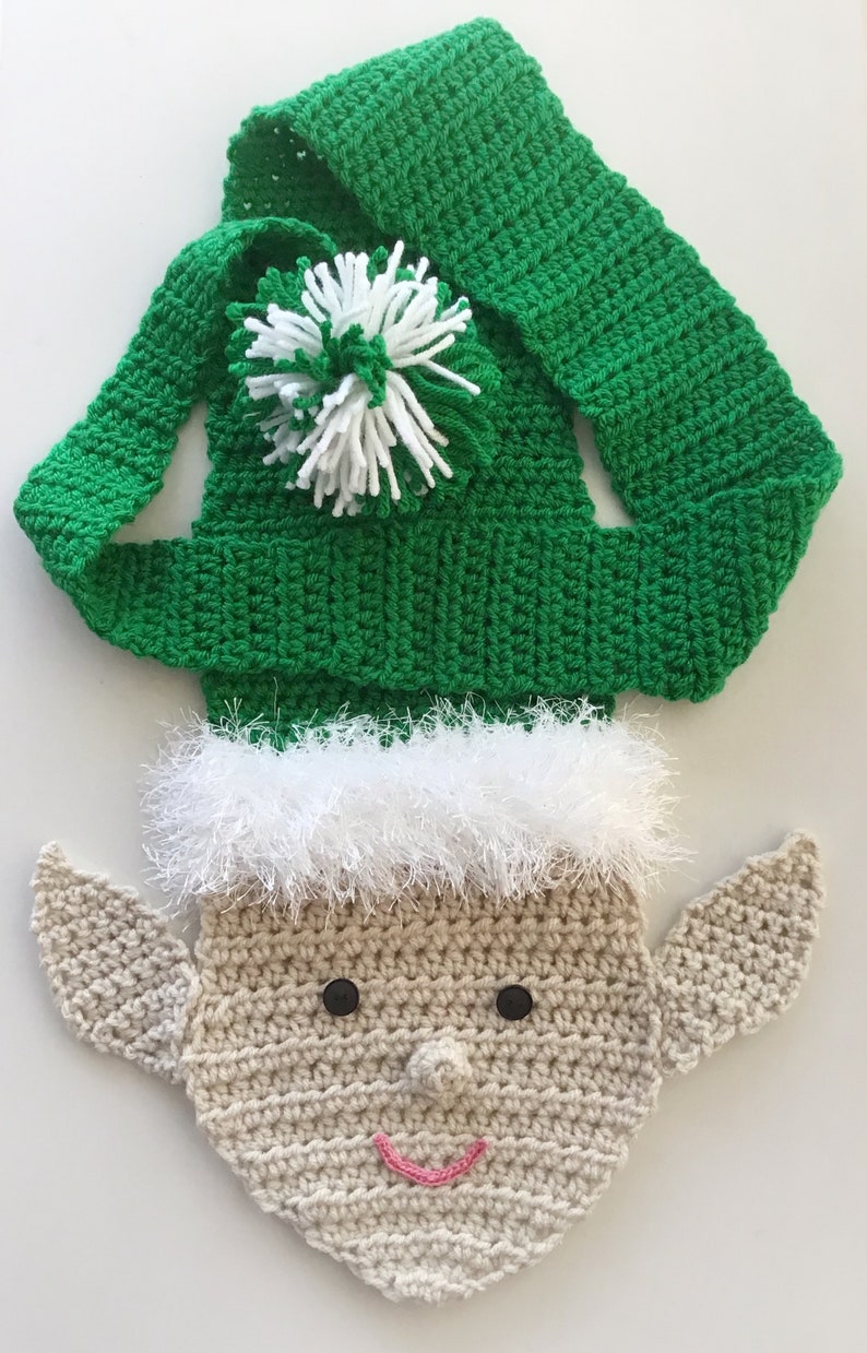 PATTERN: Cheeky Elf Kids Scarf// Kids Christmas Scarf// Christmas Scarf ...