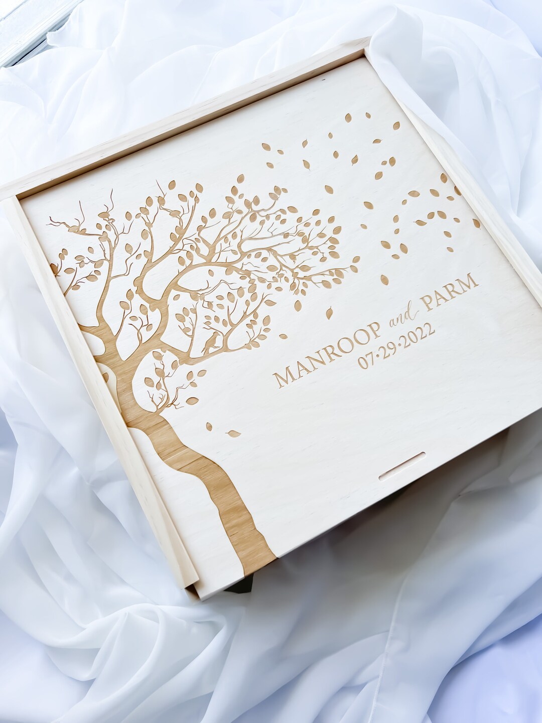 Wedding Keepsake Box, Wedding Memory Box, Wedding Gift, Just Married ...