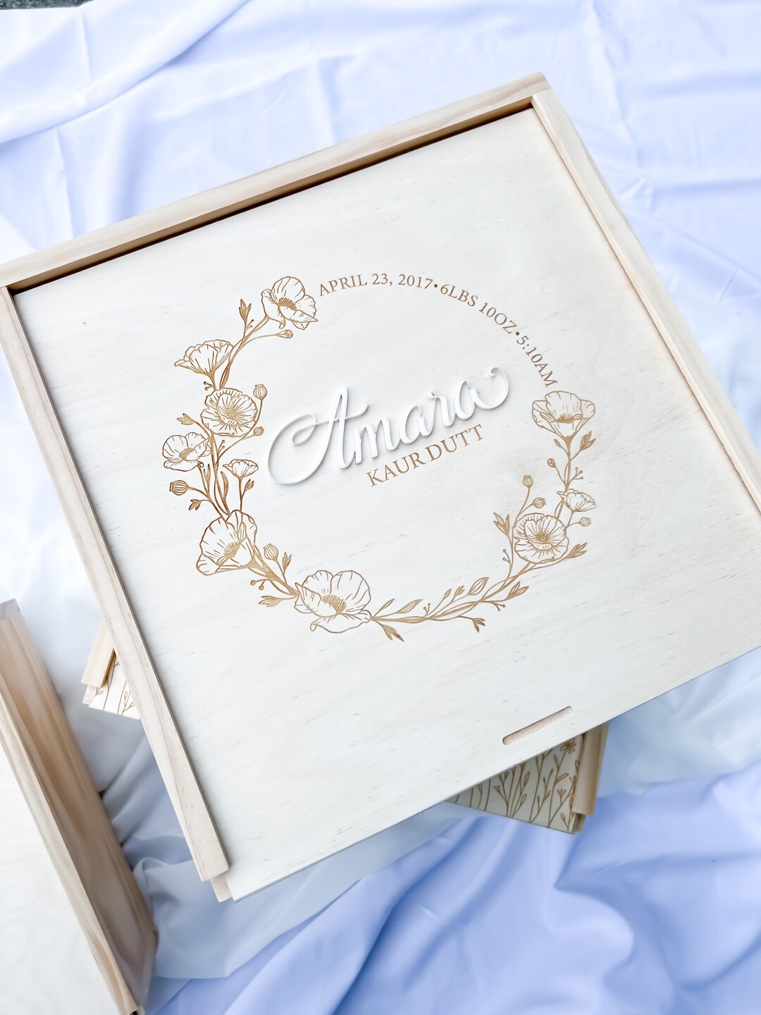 Baby Box, Baby Keepsake Box, Personalized New Born Baby Gift, Engraved ...