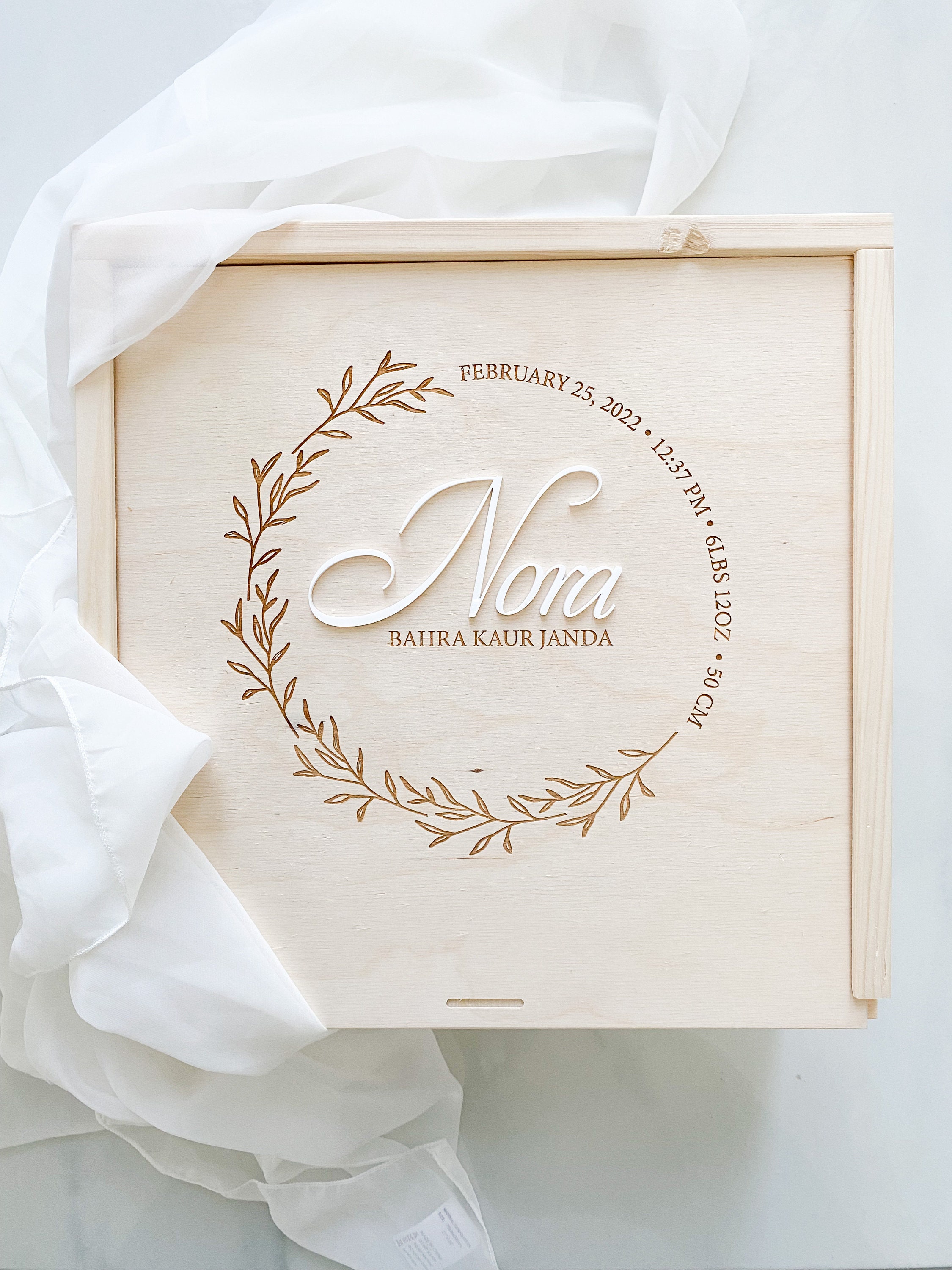 Baby Keepsake Box Personalized Baby Box New Born Baby Gift - Etsy