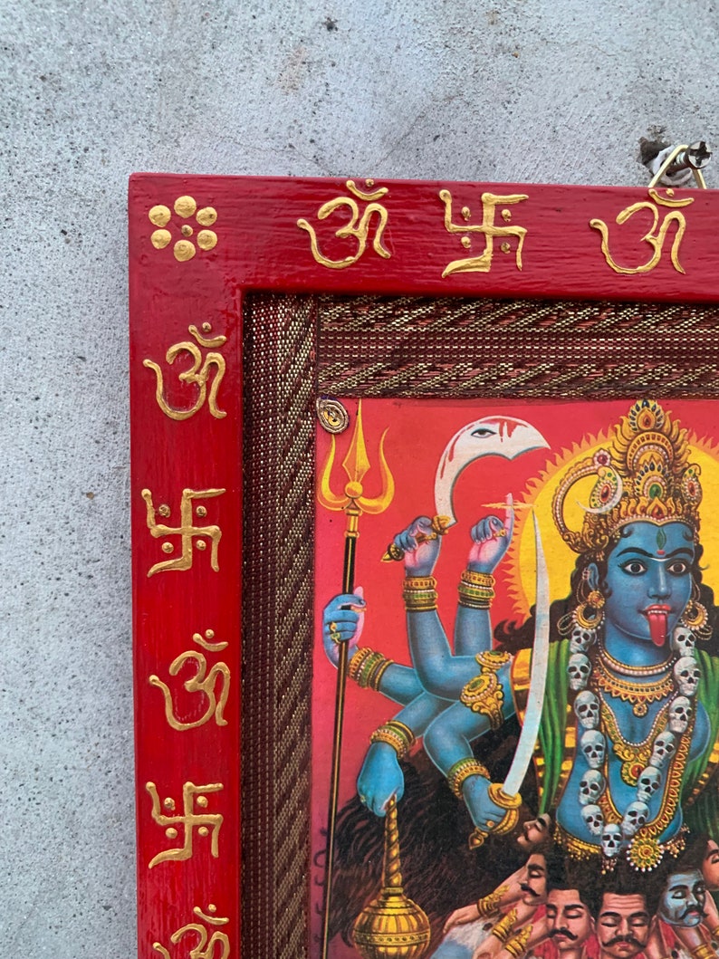 Buy Kali Mata Photo Frame Maha Kali Photo With Shiva Indian Online in ...