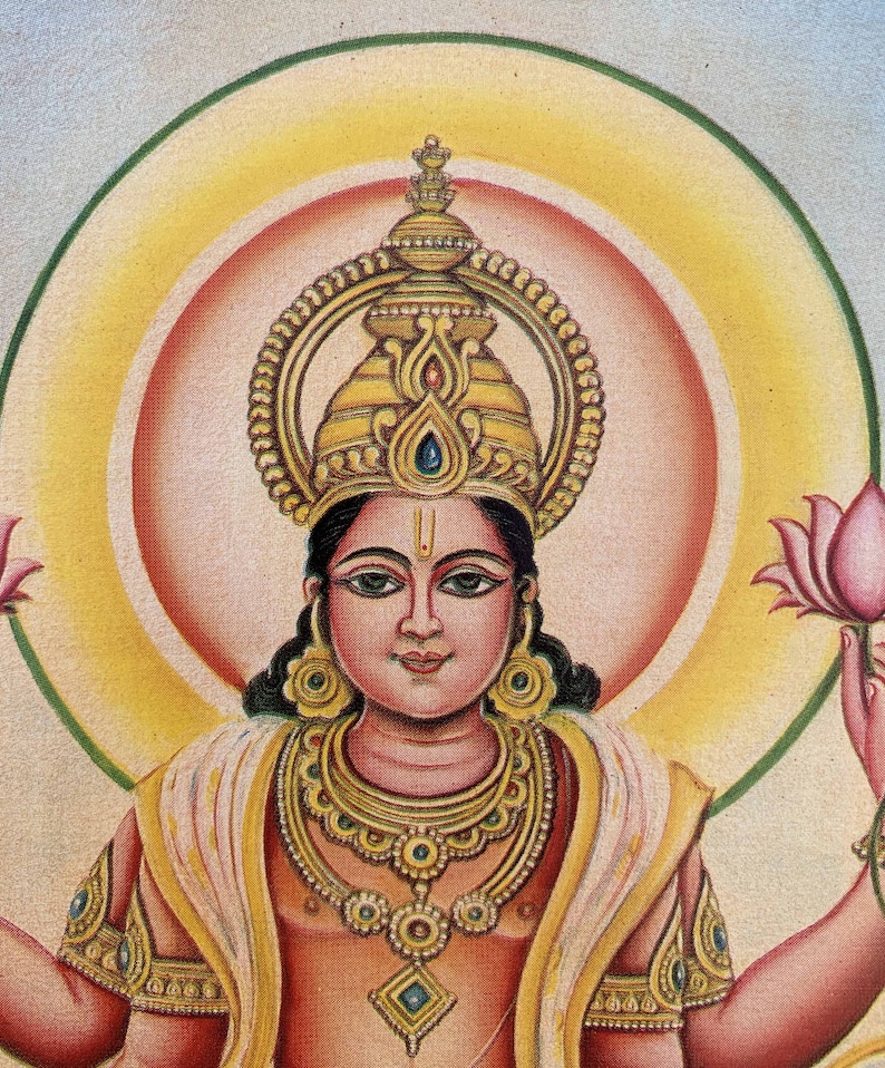 God Dhata Surya Photo Indian Hindu Gods Deities Vintage - Etsy