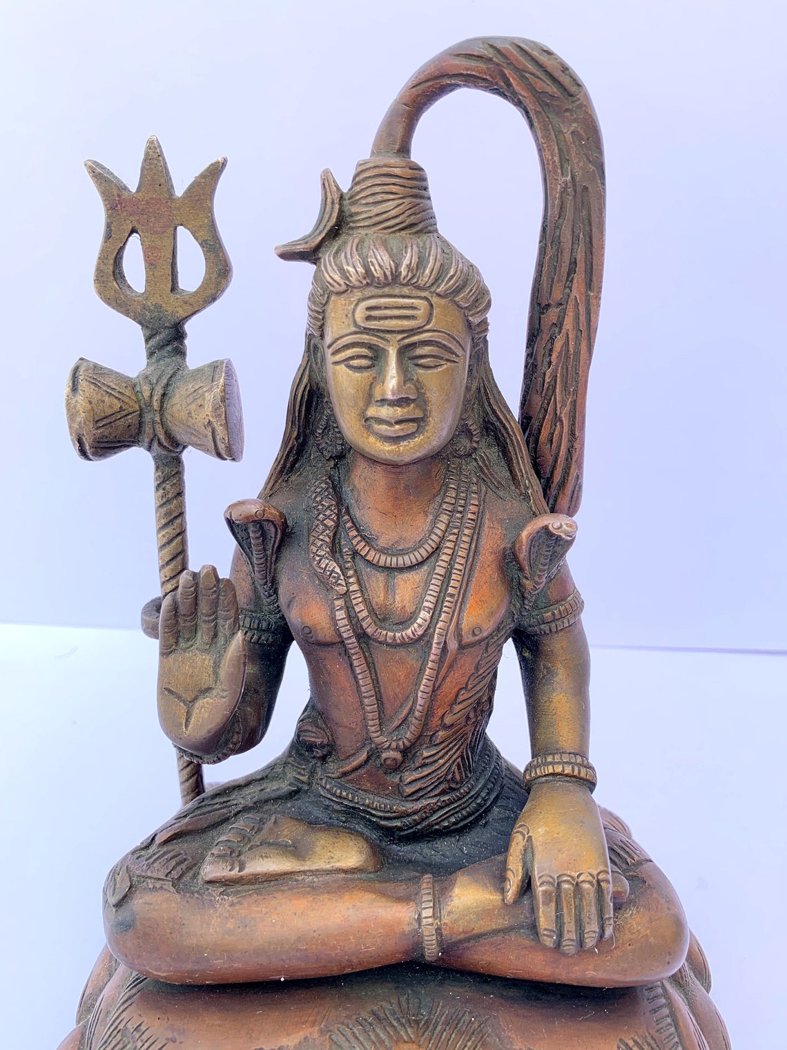 Brass Shiva Old Statue Figurines Brass Antique Vintage Lord | Etsy