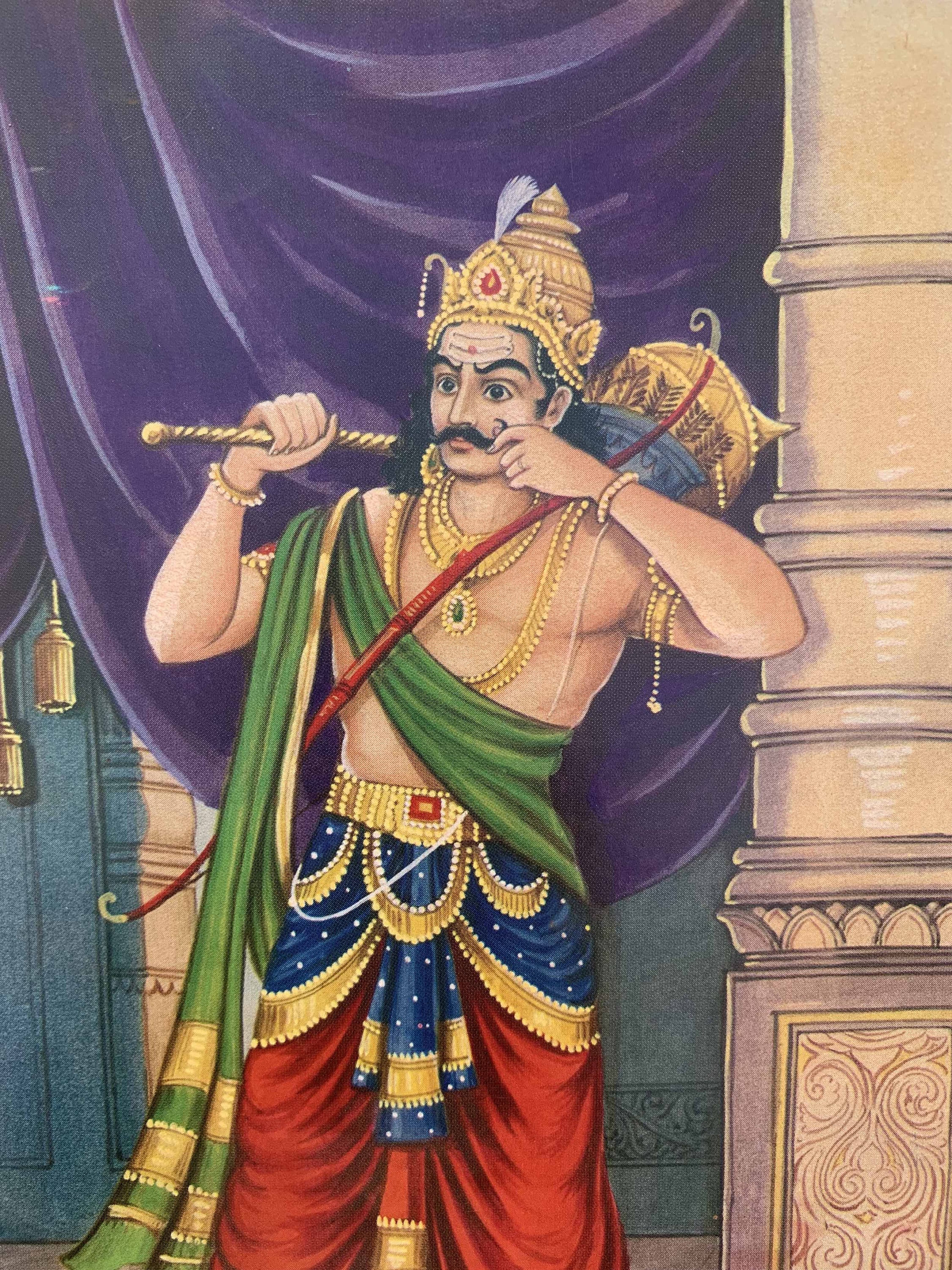 Bhima Vintage Photo A Pandava Bhima Photo Vintage Indian - Etsy México