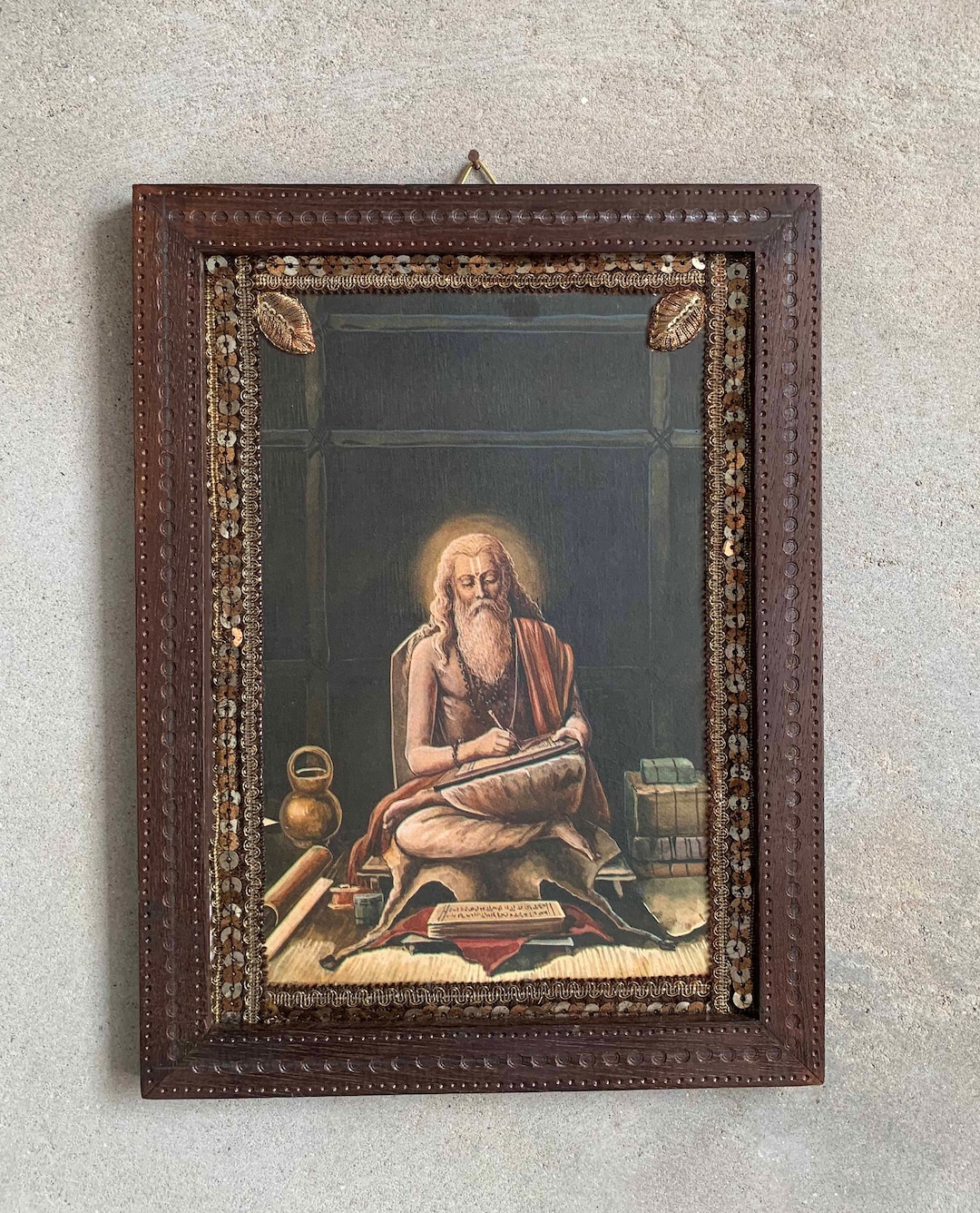 Indian Old Frame Maharshi Vedavyas Photo Vintage Indian - Etsy Australia