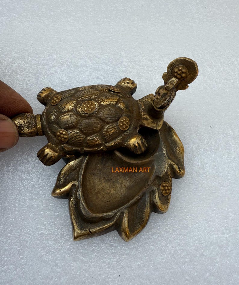 Antique Brass Turtle Box: Vintage Tortoise Tikka Box, Indian Decor - Etsy