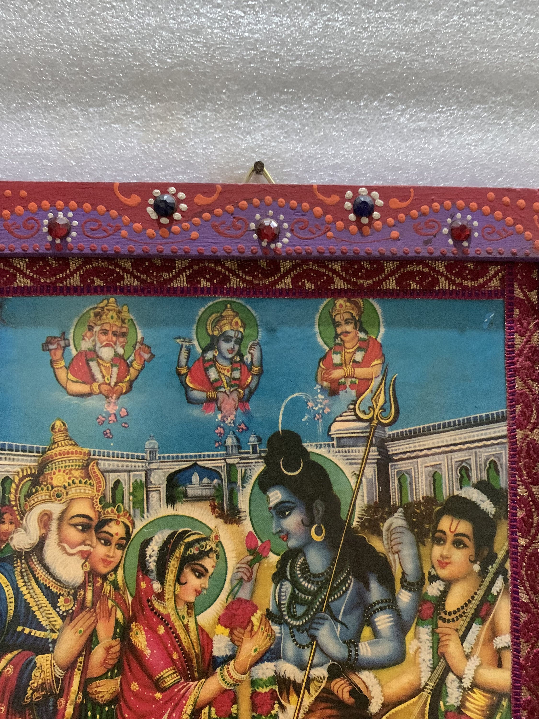 Shiva Parvati Photo Frame Shiv Parvati Vivah/marriage - Etsy